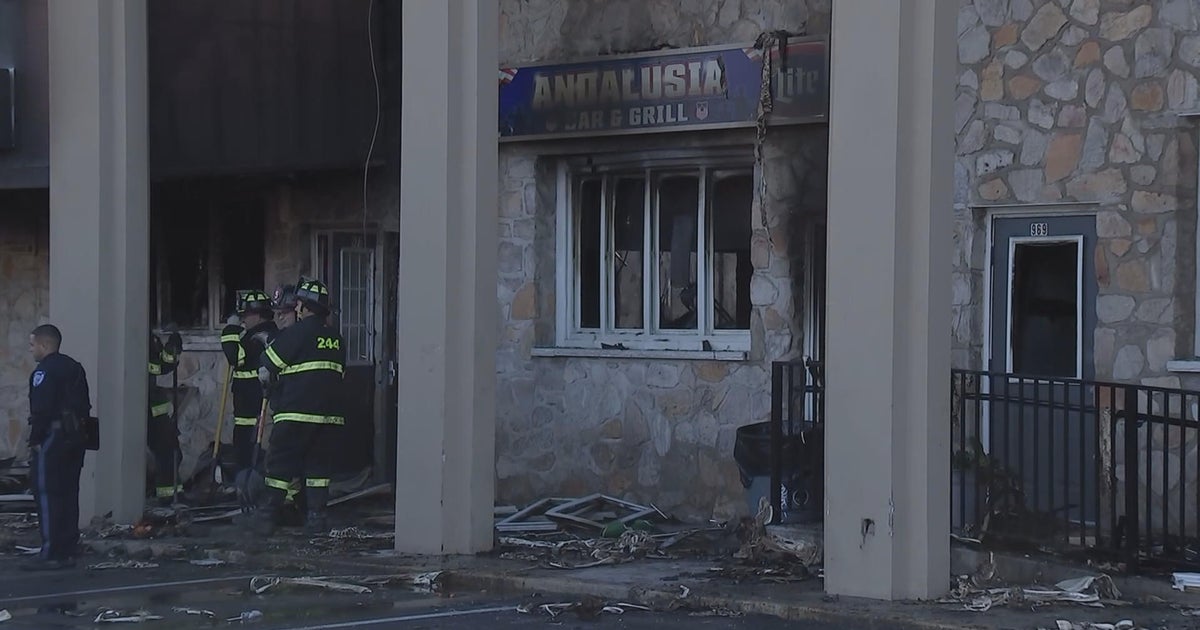 Strip mall fire in Bensalem destroys Andalusia Bar and Grill - CBS ...
