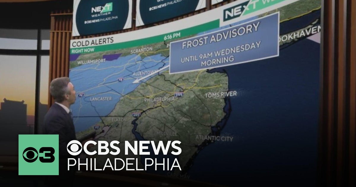 Partly cloudy, cold Tuesday night in Philadelphia region - CBS Philadelphia