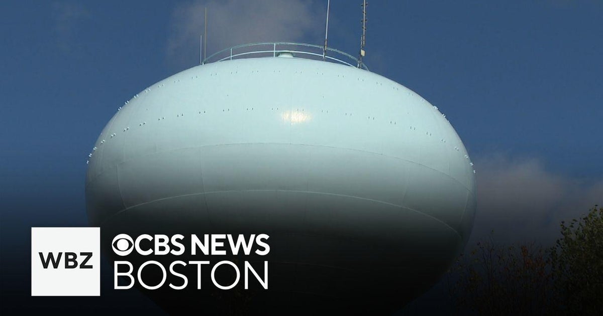 Trump projection on Hanson water tower causes stir in small town - CBS ...