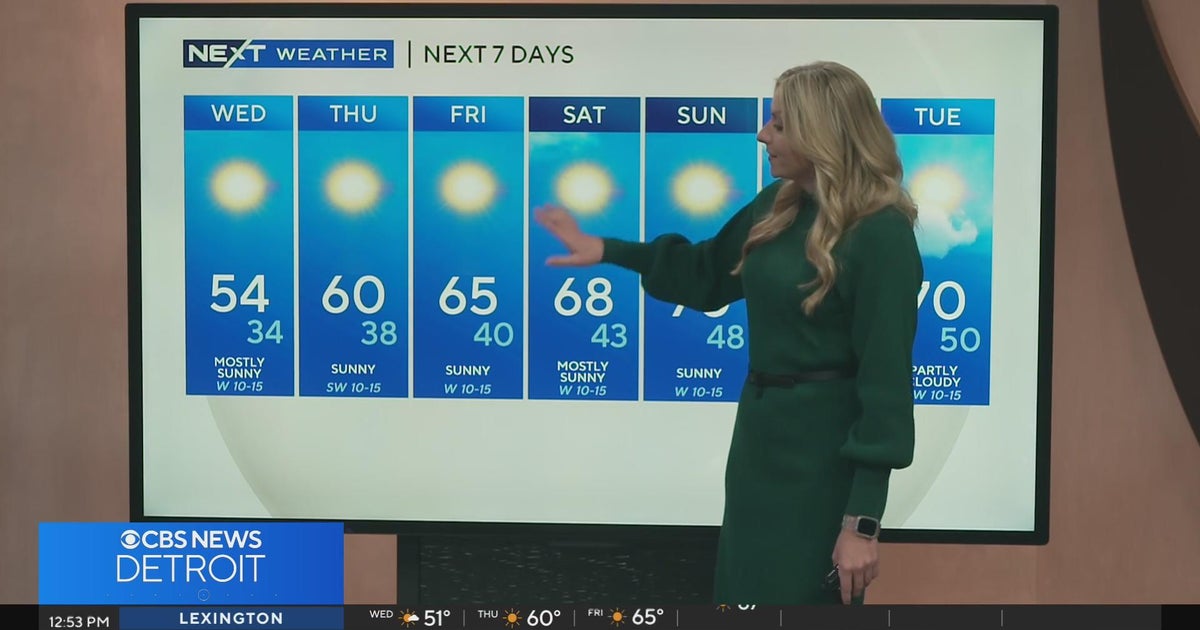 NEXT Weather Forecast October 16, 2024 (Today) - CBS Detroit