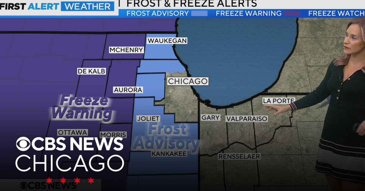 Freeze warnings in effect Wednesday in Chicago - CBS Chicago