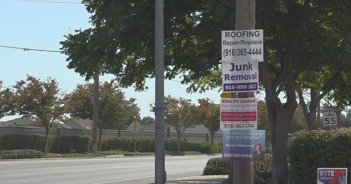 Yuba County code enforcement cracks down on illegal signs - CBS Sacramento