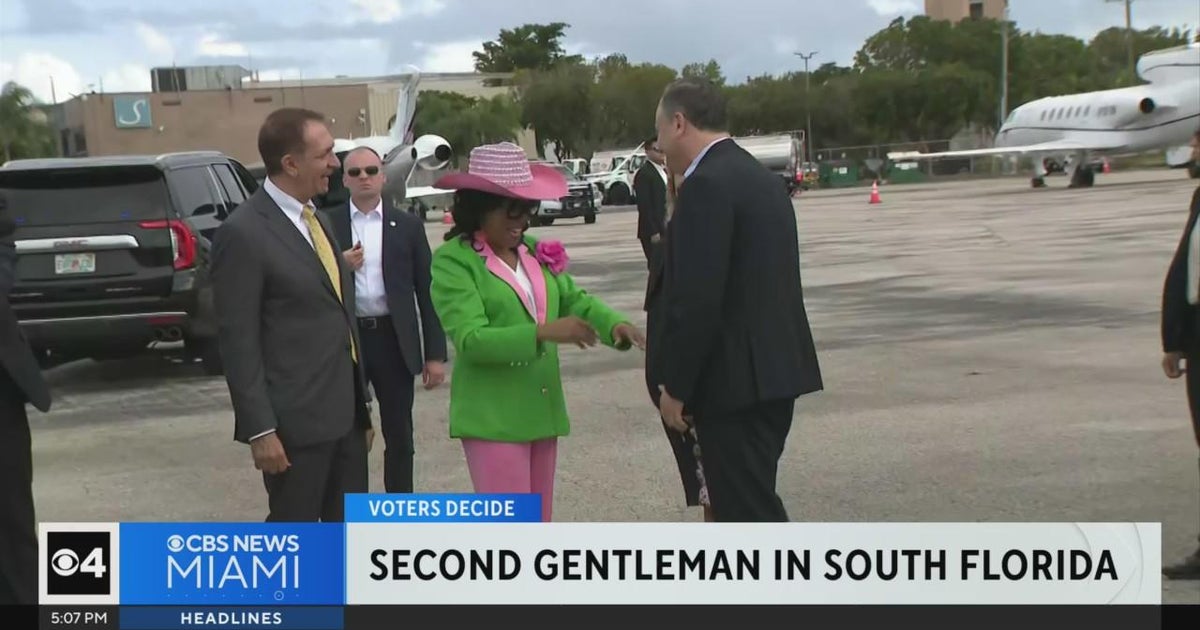 Second Gentleman Doug Emhoff visits South Florida - CBS Miami