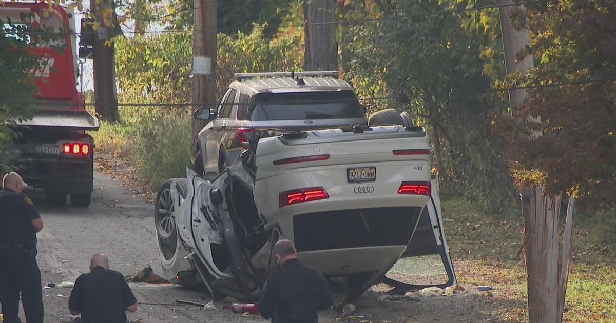 Shots fired call leads to fiery crash in Pennsylvania - CBS Pittsburgh