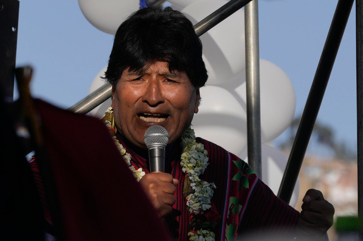 Former Bolivian President Evo Morales claims his car was fired upon in ...