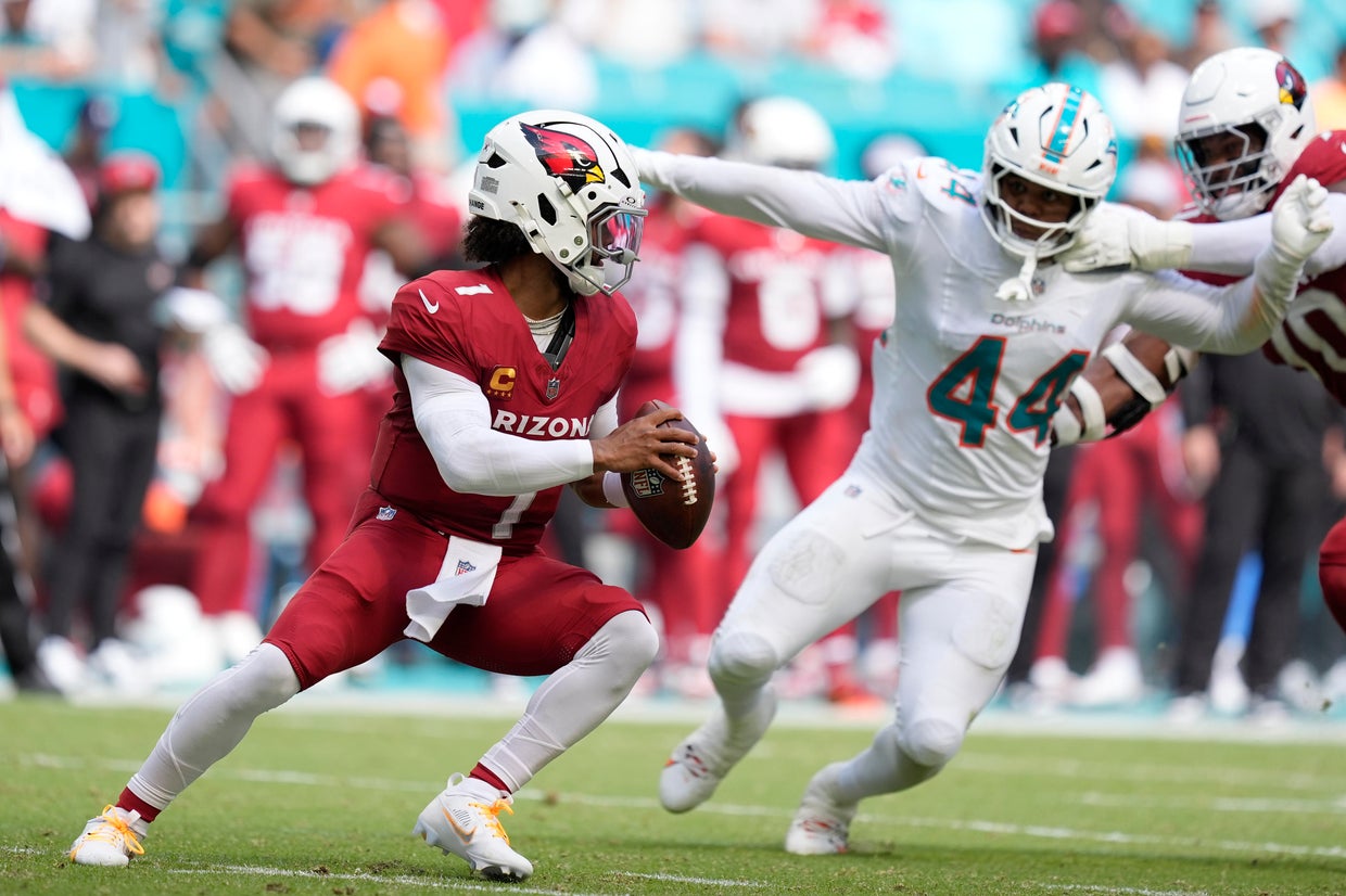 Kyler Murray rallies Cardinals to 28-27 win over Dolphins in Tua Tagovailoa's return - CBS Miami