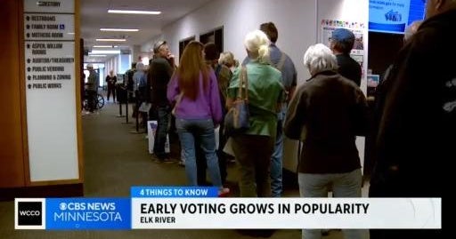 Minnesota, and Wisconsin see surge in early voting - CBS Minnesota