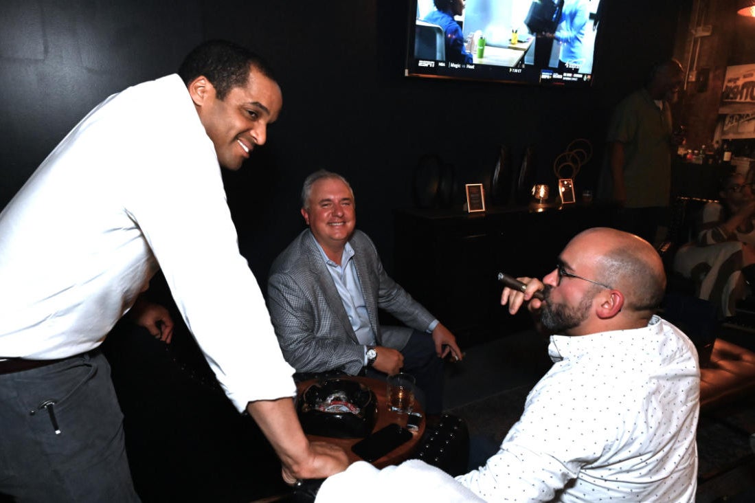 Smokin' Silverbacks Cigar Lounge opening party in Philadelphia