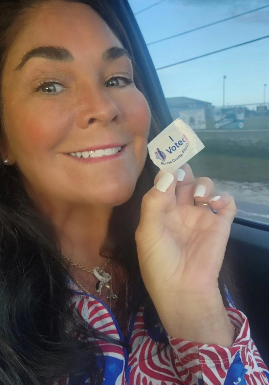 CBS Miami viewers proudly show off their "I Voted" stickers