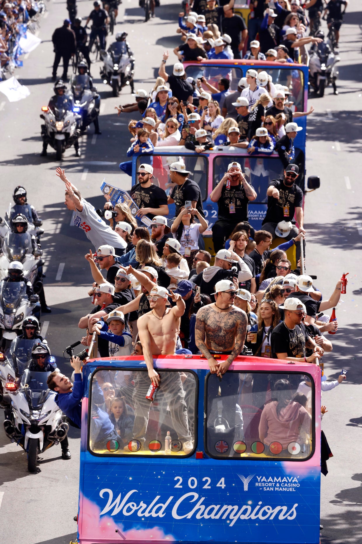LA Dodgers' World Series parade lights up downtown as fans celebrate ...