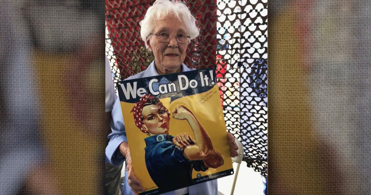 Real-life Rosie the Riveter celebrates 100 years of resilience - CBS News