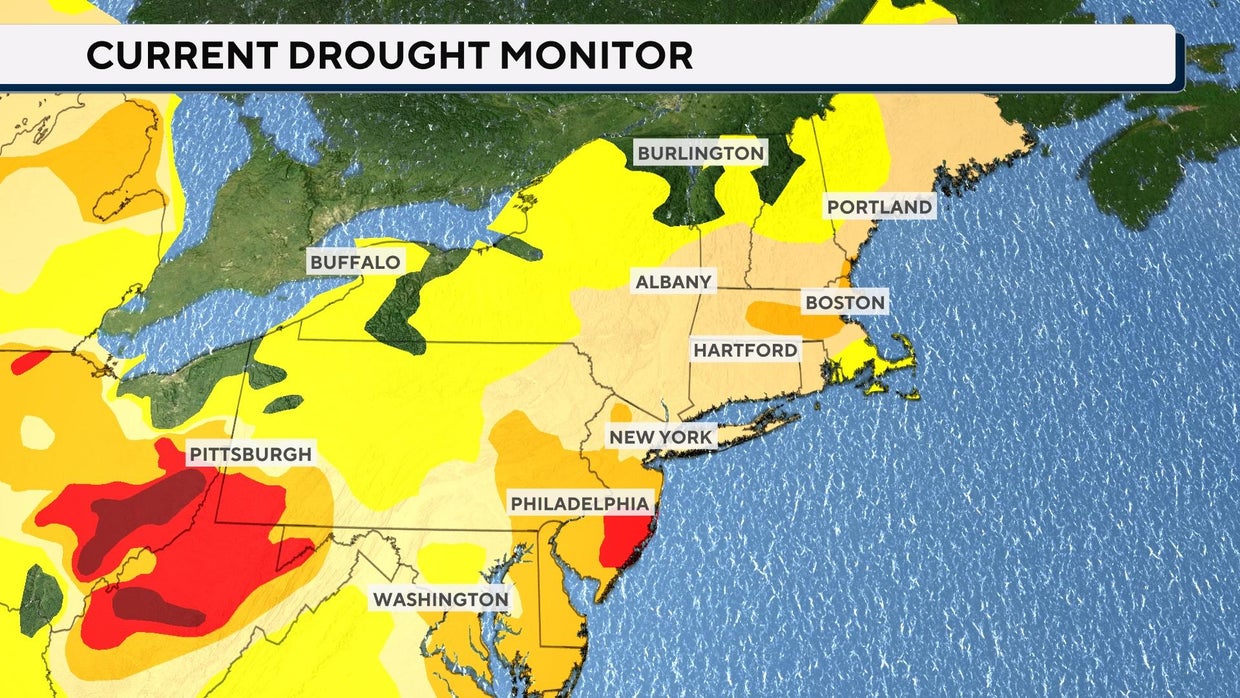 Maps show drought and fire conditions in Northeast states - CBS News