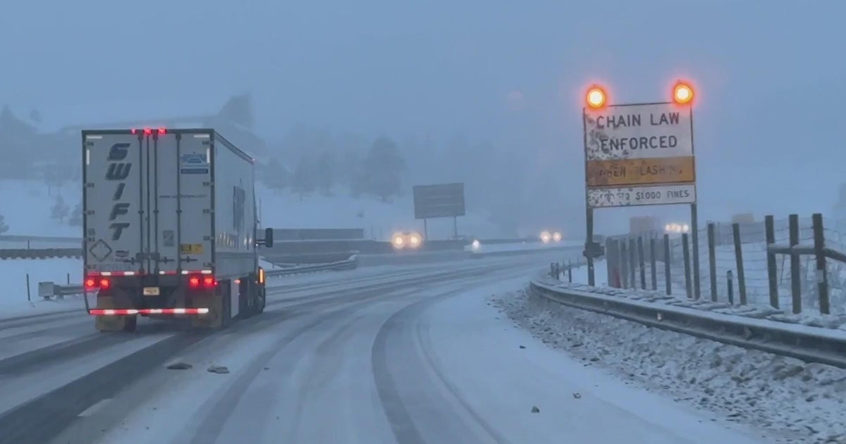 CDOT encourages truckers to avoid travel through Western Slope during snowstorm - CBS Colorado