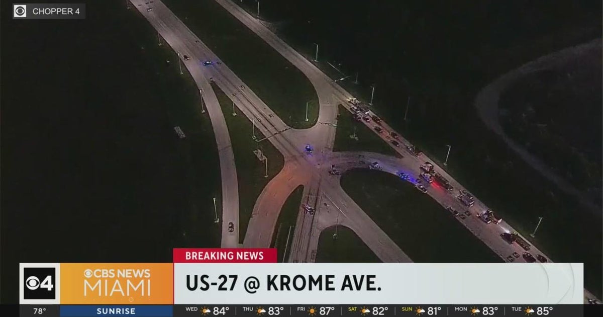 Deadly wreck on U.S. 27 at Krome Avenue - CBS Miami