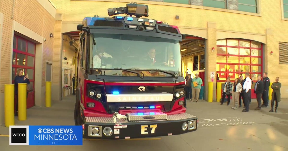 St. Paul welcomes brand new electric fire truck to fleet - CBS Minnesota