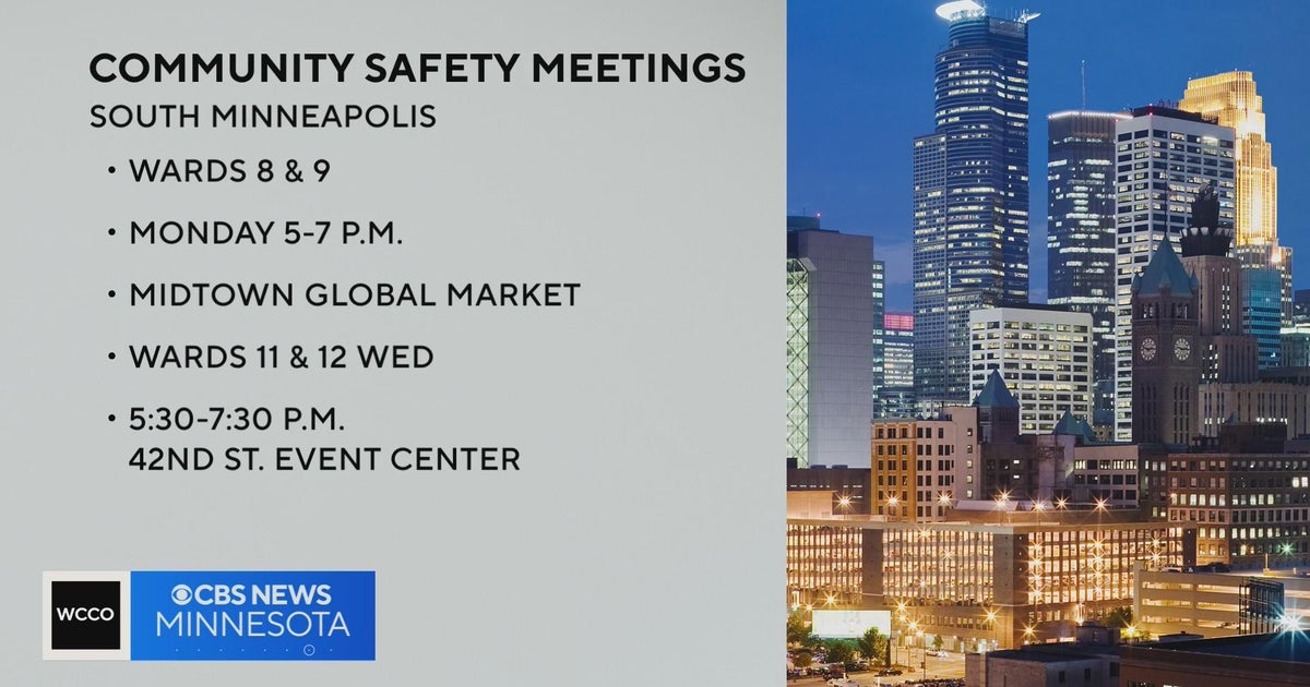 Office of Community Safety holding public safety meetings - CBS Minnesota