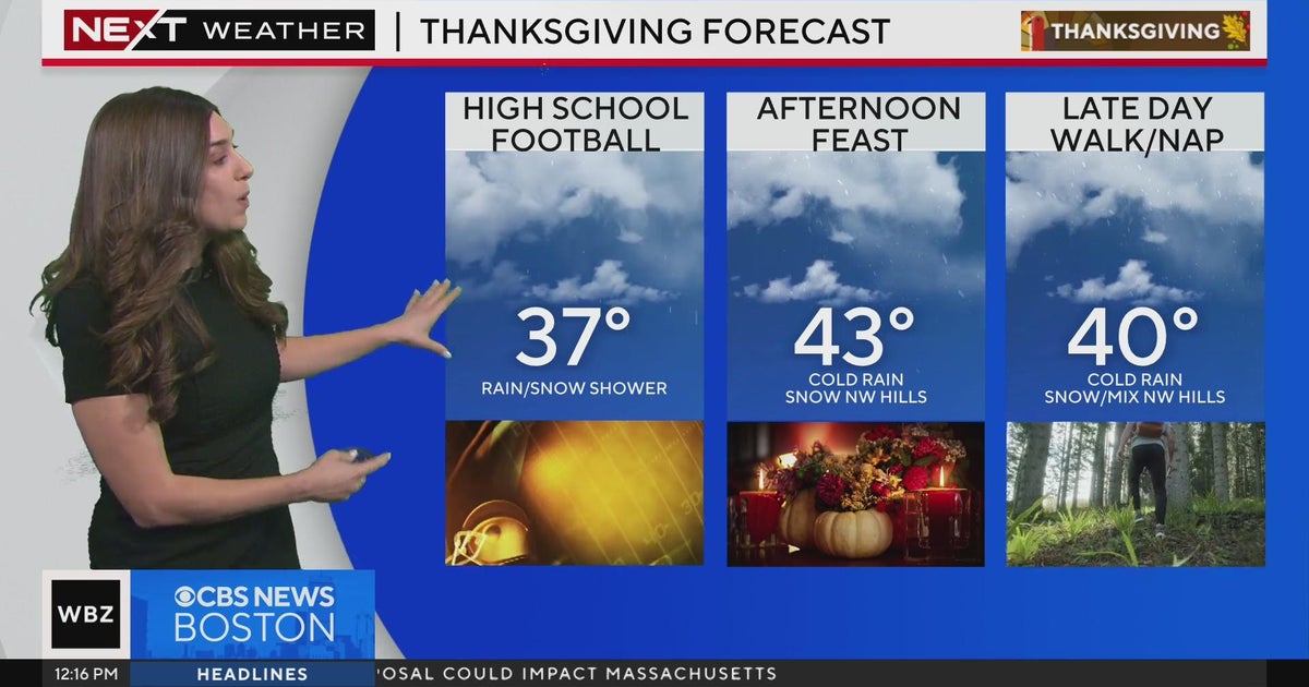 Next Weather: WBZ midday forecast for November 27 - CBS Boston