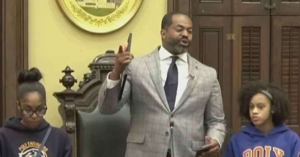 Baltimore City Council President Nick Mosby bids farewell during final ...