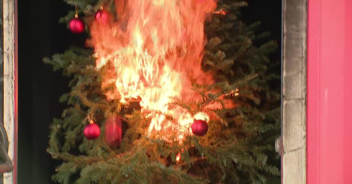 Detroit Fire Department shows how quick Christmas tree catches on fire ...