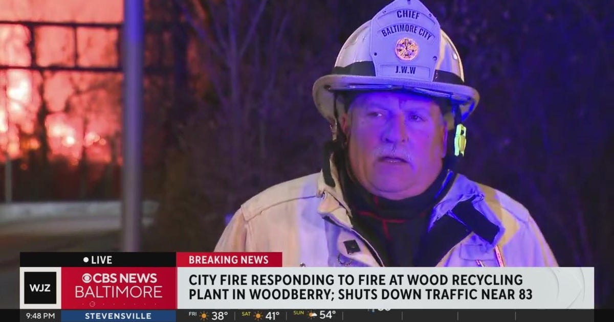 Baltimore fire chief gives update on massive fire at Camp Small - CBS ...
