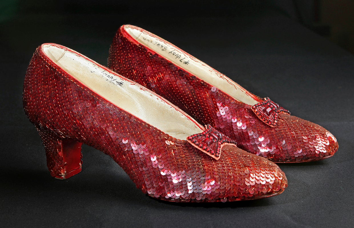 Judy Garland's ruby slippers from "The Wizard of Oz" go for $28 million ...