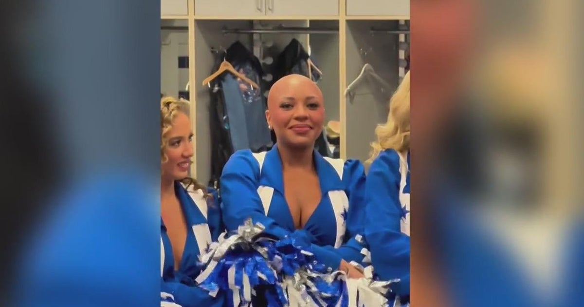 Dallas Cowboys cheerleader performs without wig for "My Cause My Boots ...