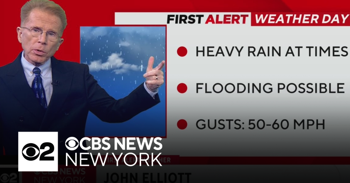 First Alert Weather: Rain and wind picking up, 3 p.m. update - CBS New York