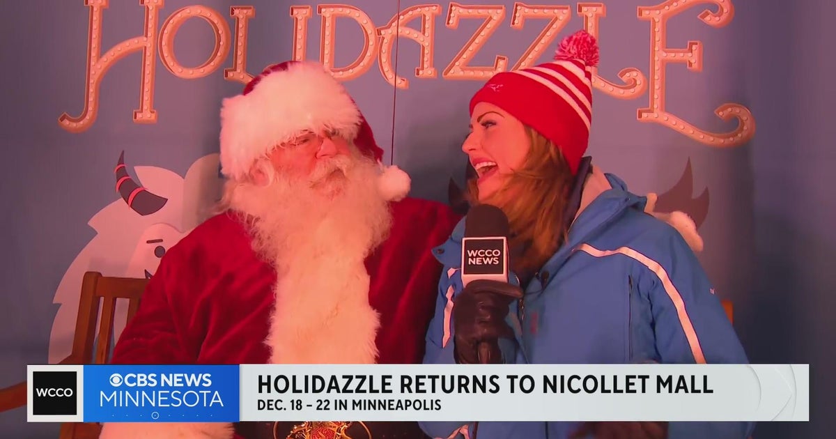 Santa makes an appearance at a special presentation of Holidazzle - CBS ...