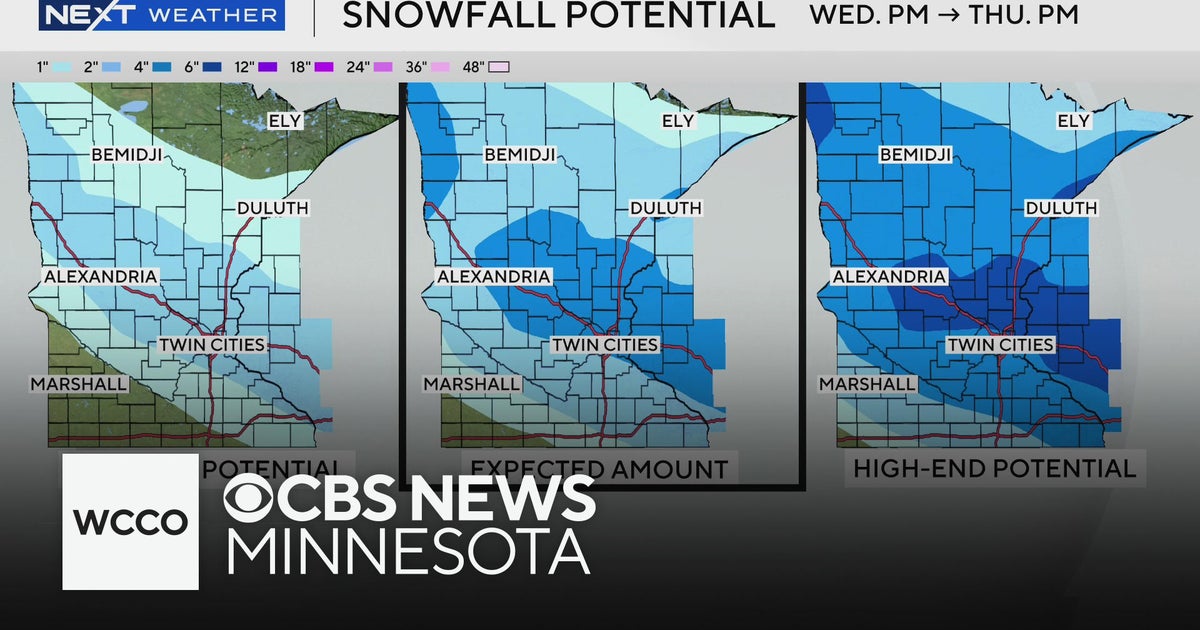 The latest on the snowy winter storm headed to Minnesota - CBS Minnesota
