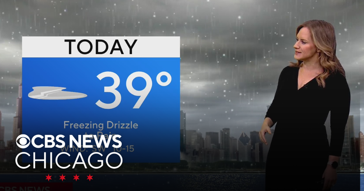 Freezing drizzle and rain on Monday in Chicago - CBS Chicago