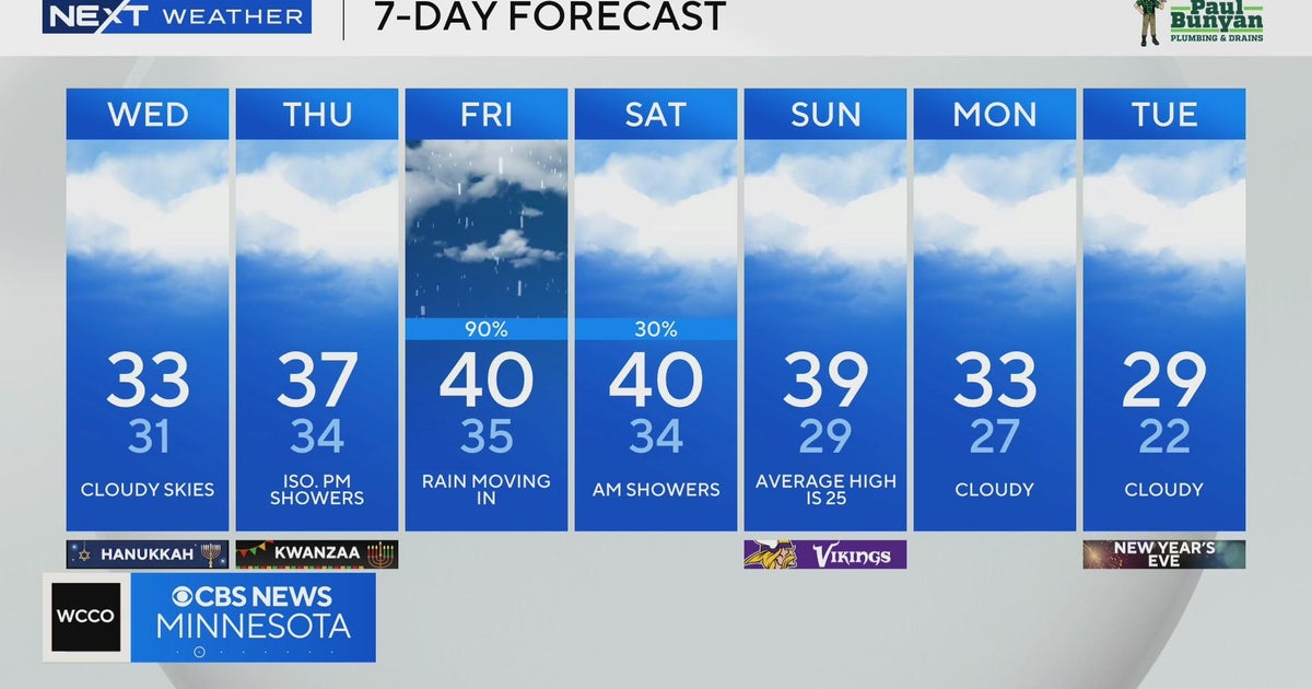 NEXT Weather: 12:00 p.m. report for Minnesota from Dec. 25, 2024 - CBS ...