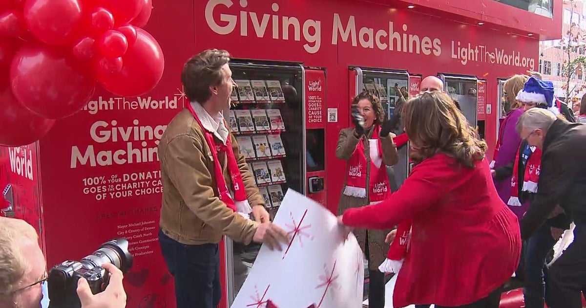 Giving machines make donations to Colorado charities easier - CBS Colorado