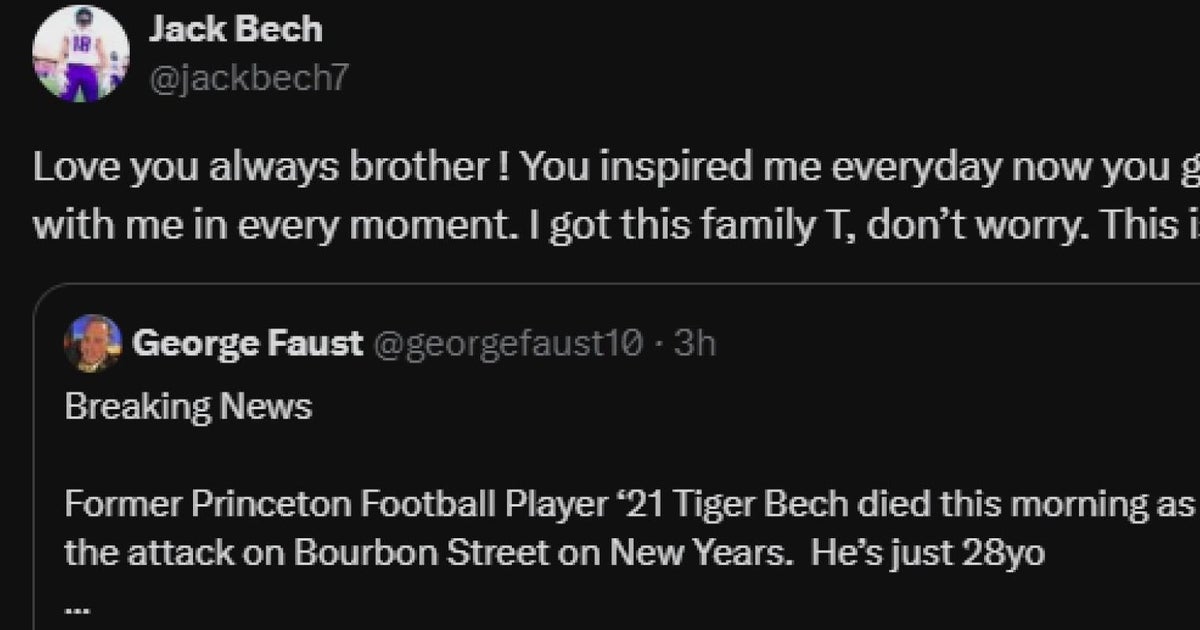 Former Princeton wide receiver Tiger Bech among victims in deadly New ...