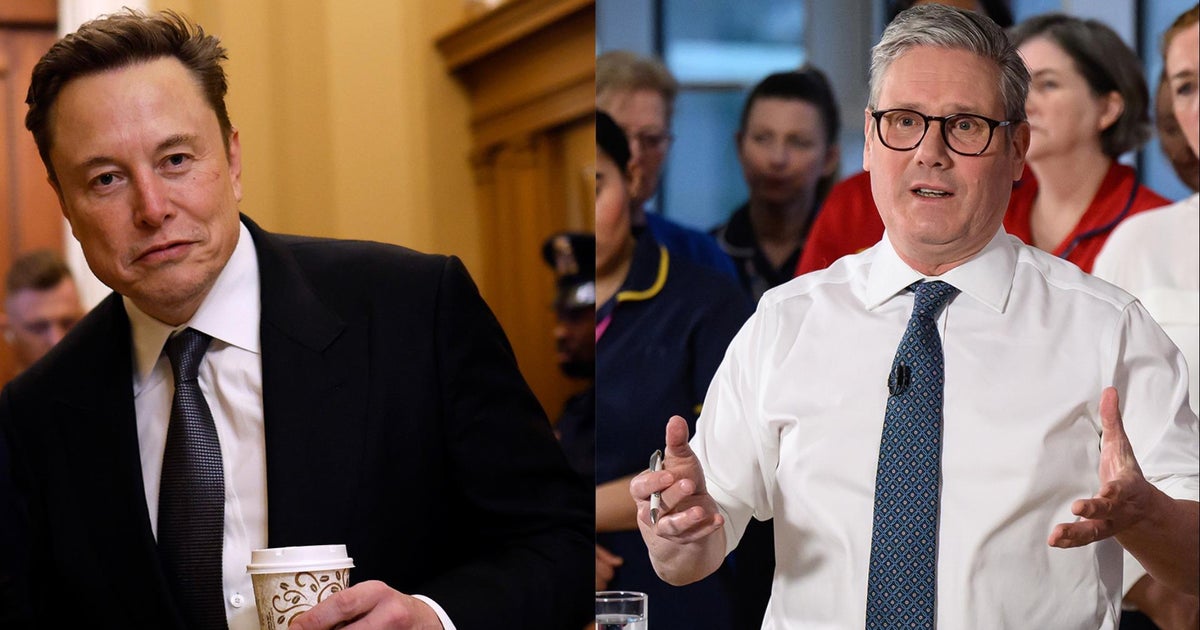 U.K. prime minister condemns "lies and misinformation" after attacks from Elon Musk - CBS News