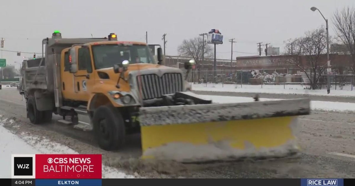 Baltimore City and County dig out from first major snow storm - CBS ...