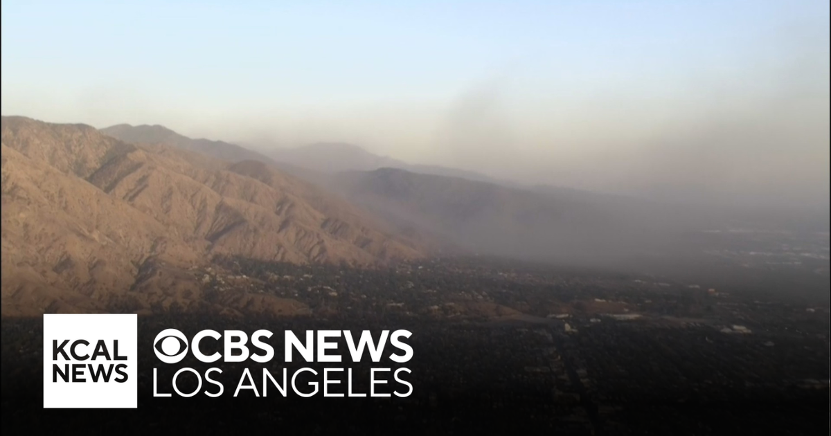 Ash from Eaton Fire burn scar flies near Altadena as winds whip region ...
