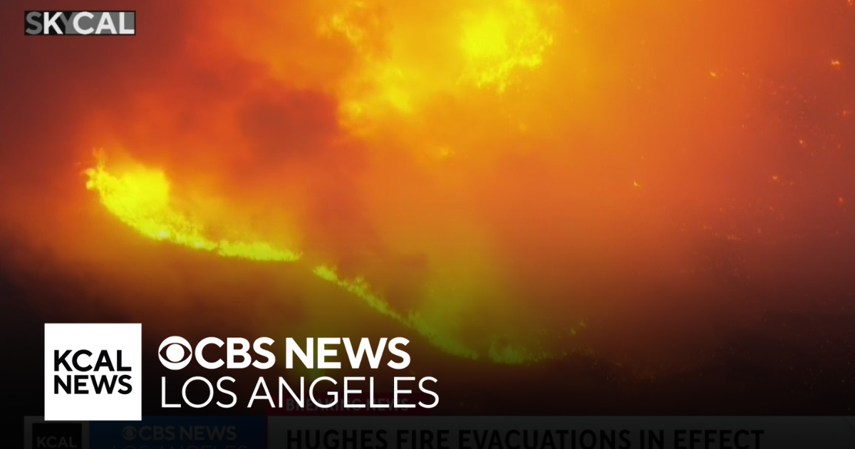 Evacuation orders remain in place for Hughes Fire as firefighters begin ...