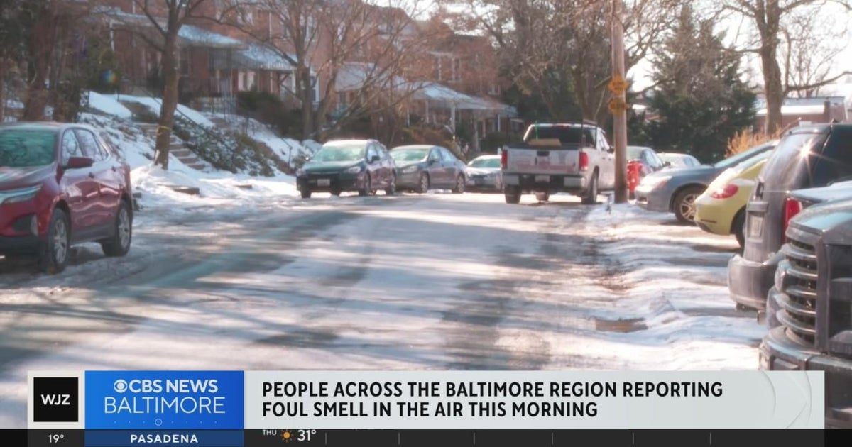What's that smell? Baltimore residents report stinky odor. - CBS Baltimore