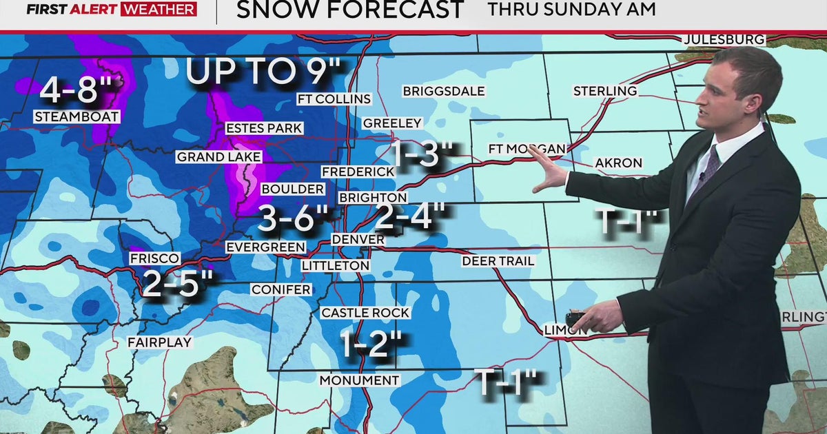 Snow and cold move into Colorado for the weekend - CBS Colorado