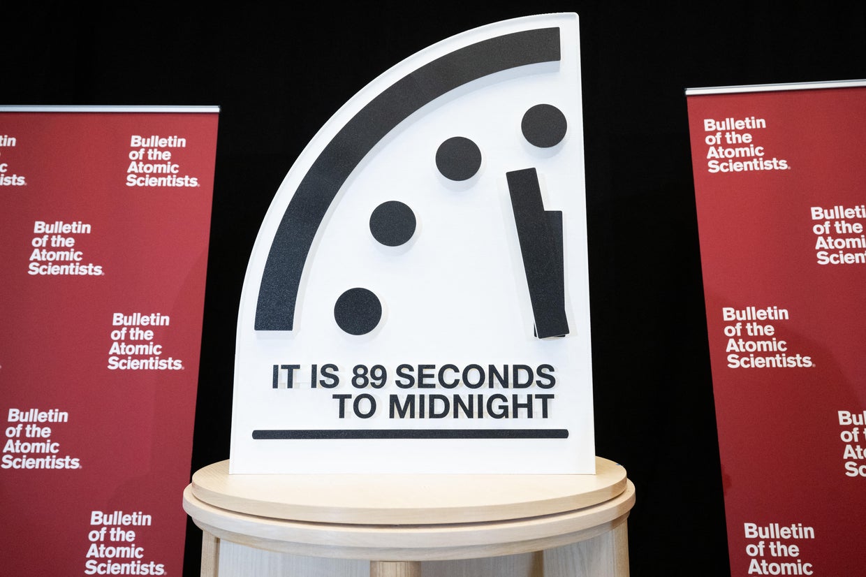 Doomsday clock set at 89 seconds to midnight, closest ever to "global ...