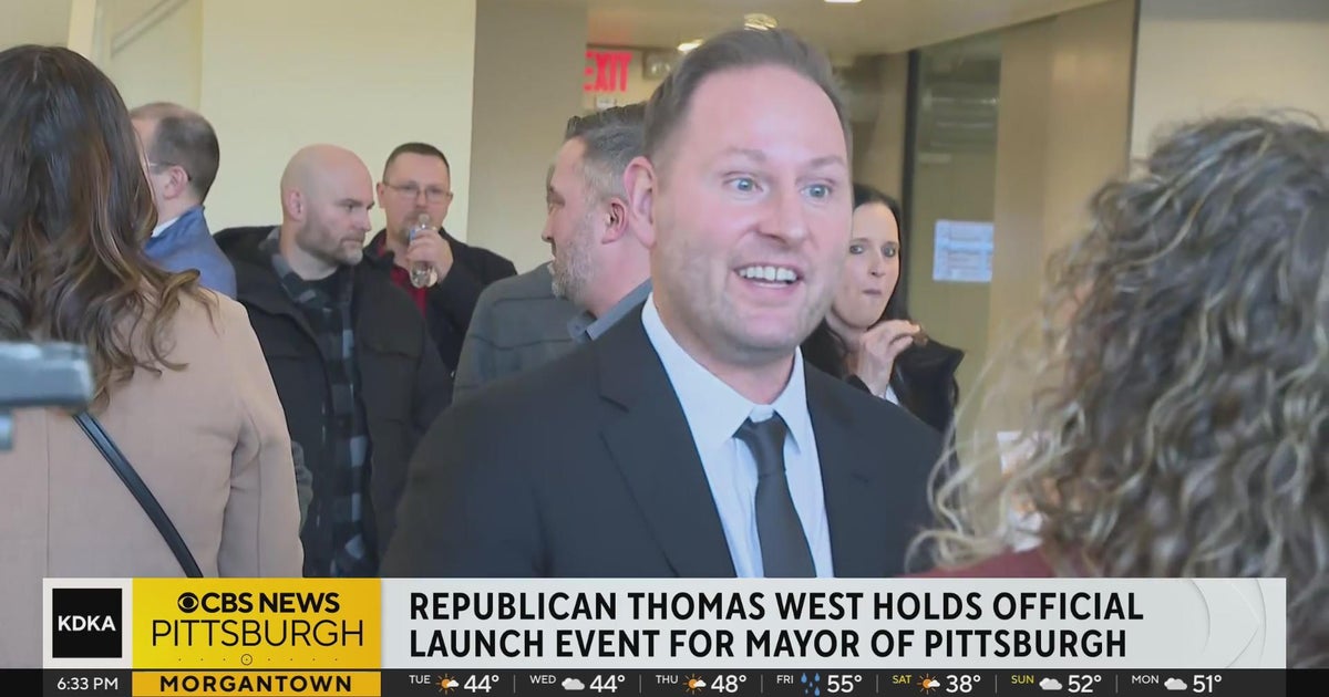 Thomas West announces candidacy for Pittsburgh mayor - CBS Pittsburgh