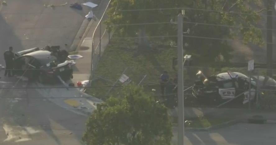 2 injured in MDSO, school police vehicle crash outside Miami ...