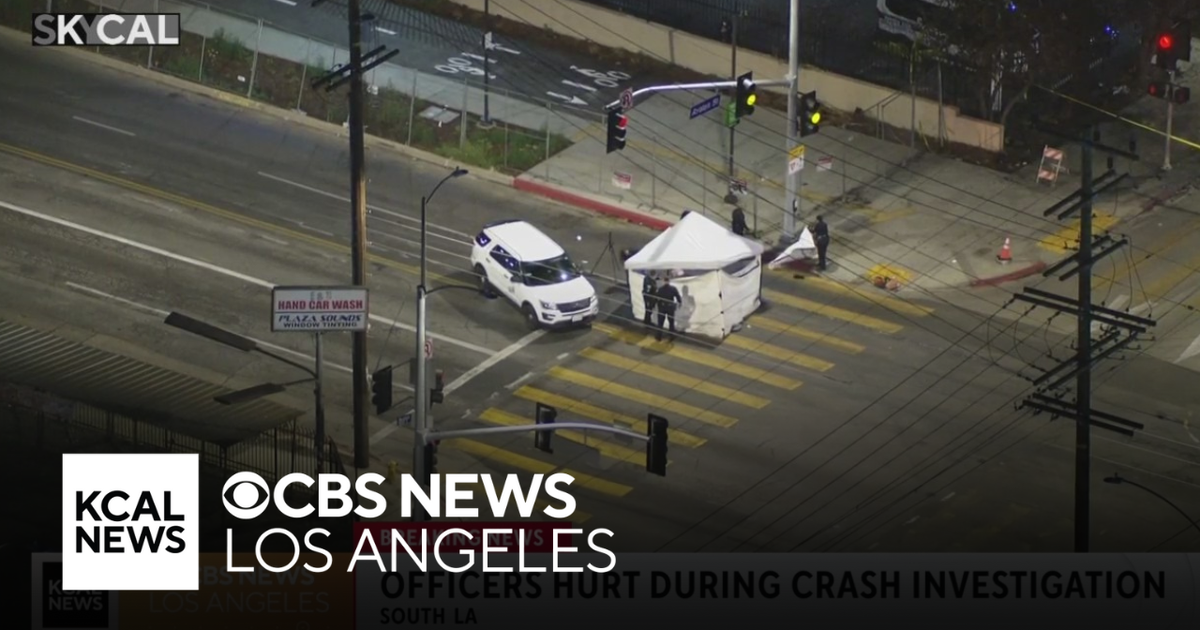 2 LAPD officers injured after car crashes into them during deadly hit ...