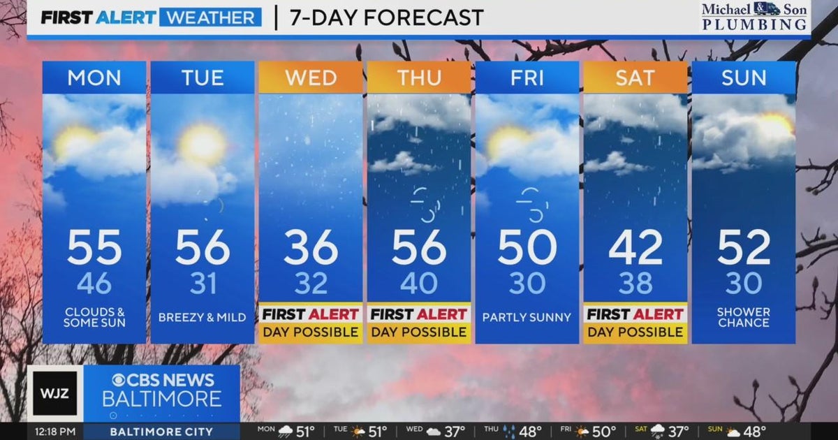 Wintry mix expected in Maryland late Wednesday into Thursday morning ...