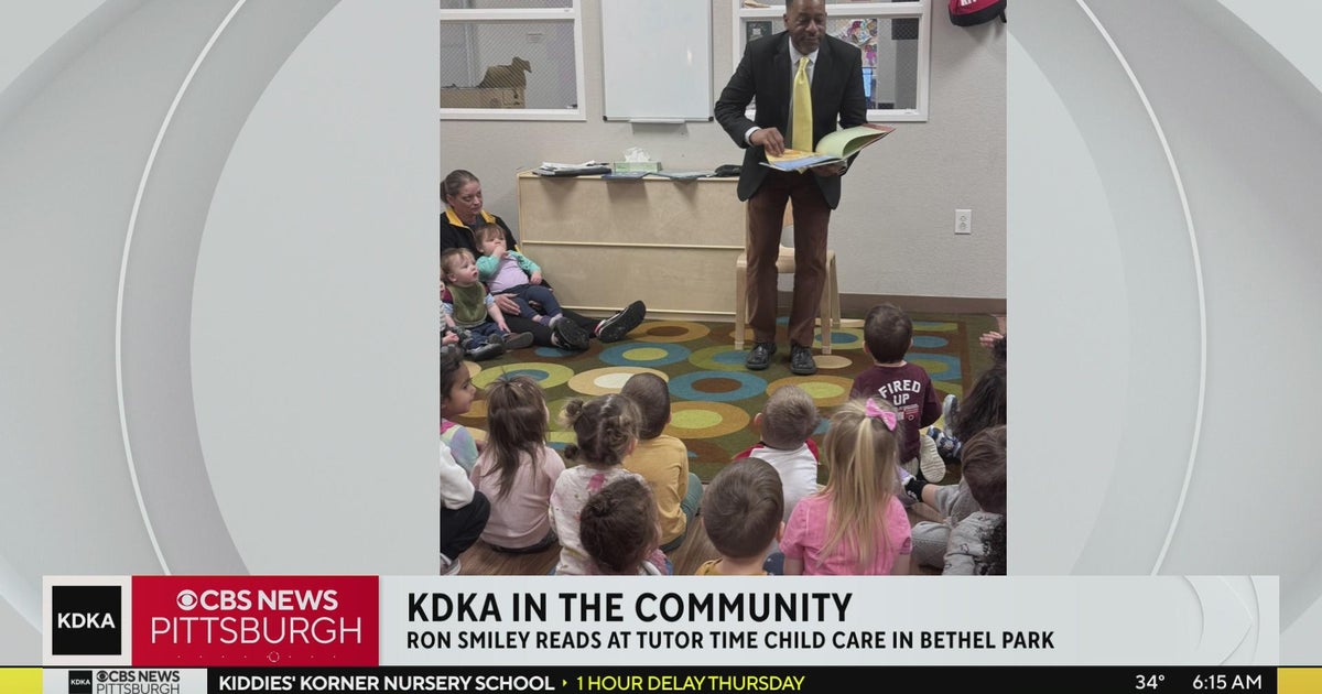 KDKA First Alert Meteorologist Ron Smiley reads to kids at Bethel Park ...