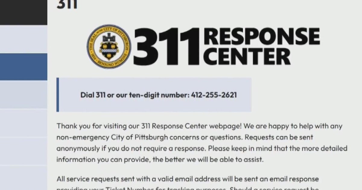 City of Pittsburgh launches new 311 system - CBS Pittsburgh