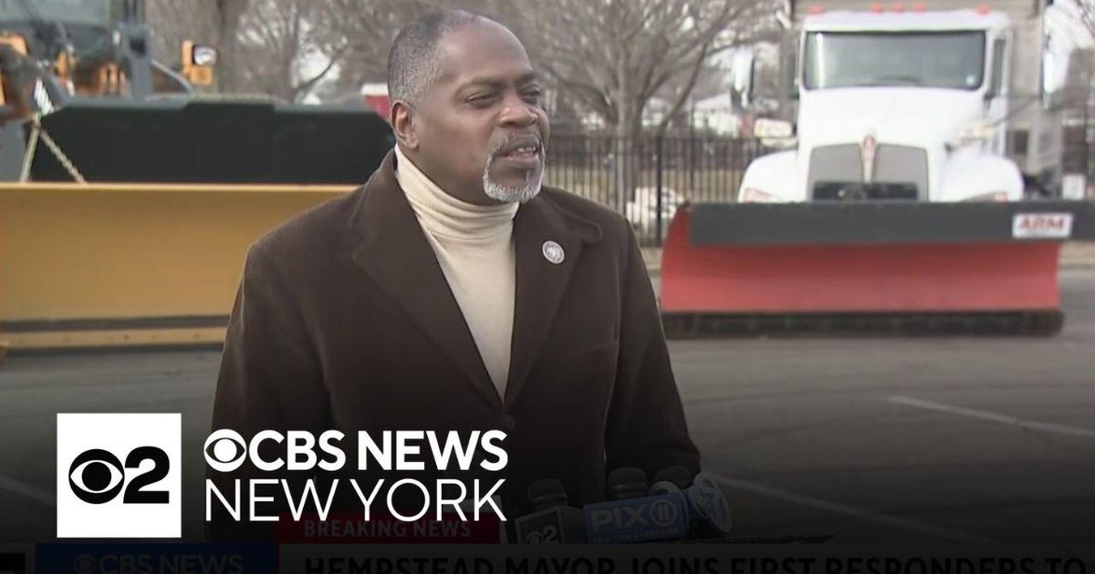 Hempstead mayor discusses winter storm preparations - CBS New York