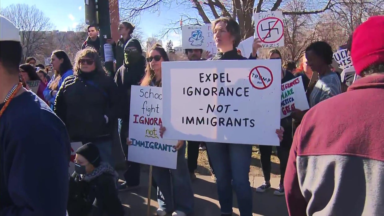 Protest over immigration operations in Denver