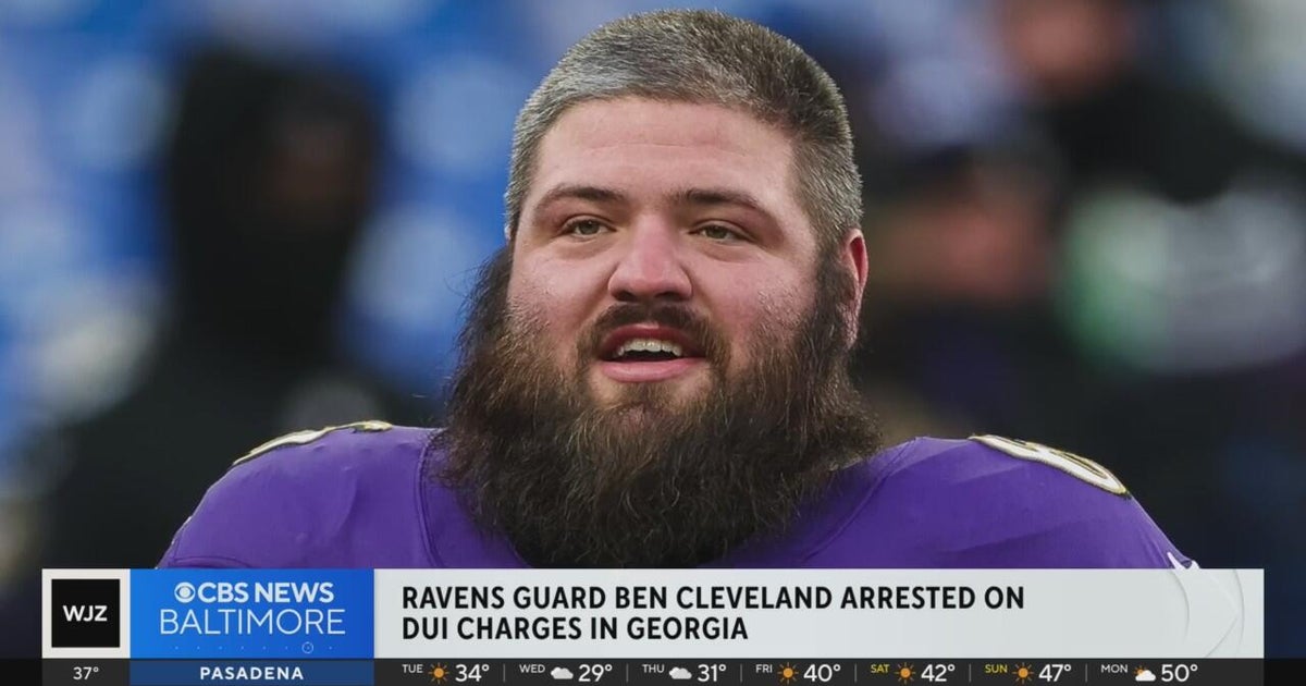 Ravens Ben Cleveland arrested on DUI charges in Georgia - CBS Baltimore
