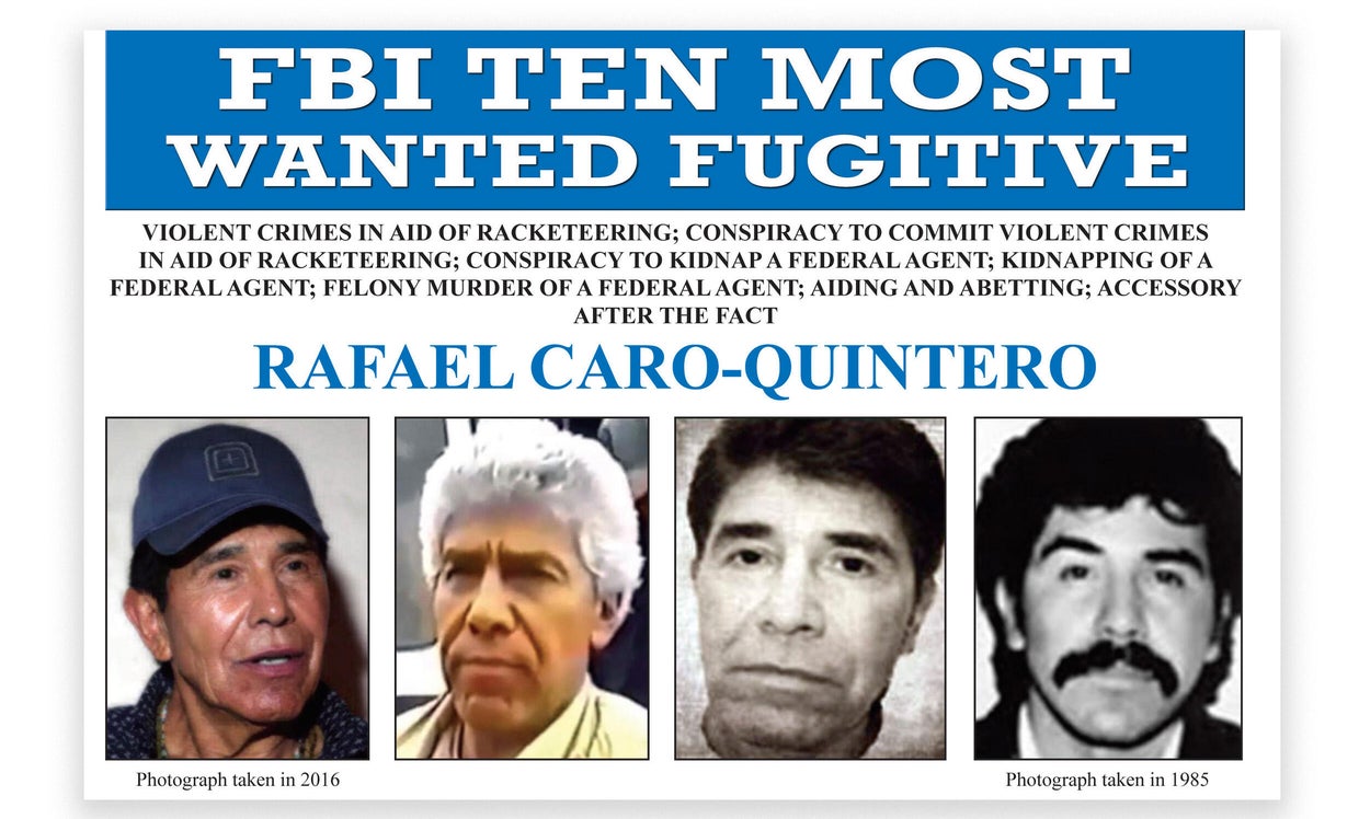 Mexico sends Rafael Caro Quintero, 28 other cartel suspects to U.S. to face charges - CBS News